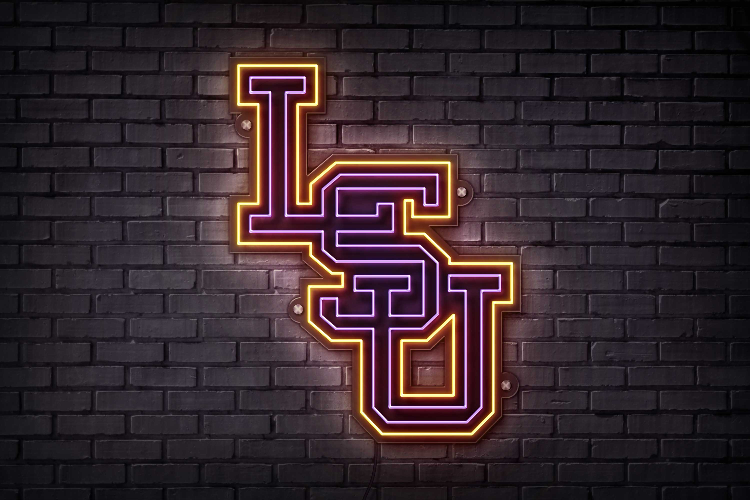 LSU Baseball LED Neon Sign Large [25x19] - Officially Licensed