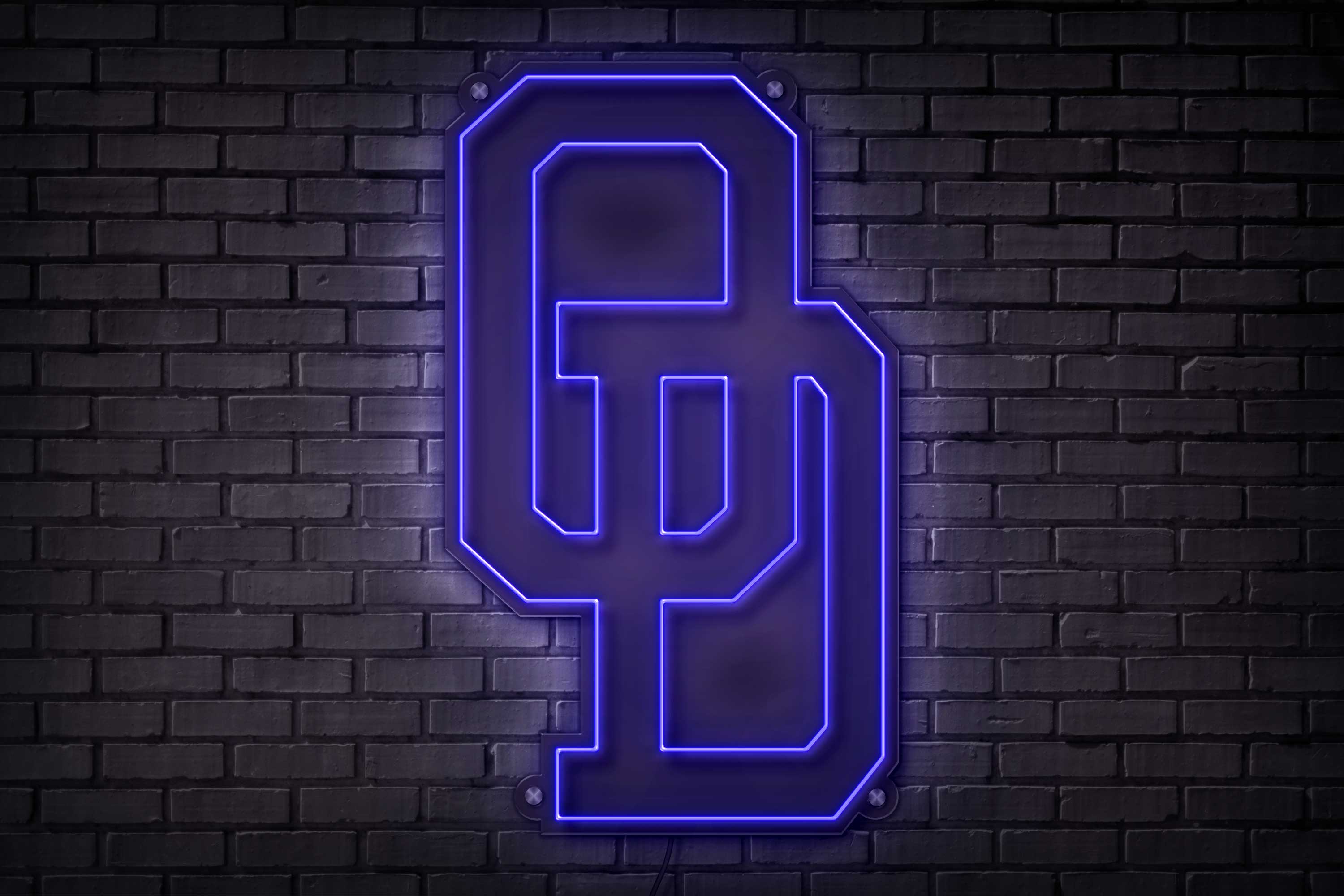 Old Dominion Interlock OD LED Neon Sign Large [24x18] - Officially Lic ...